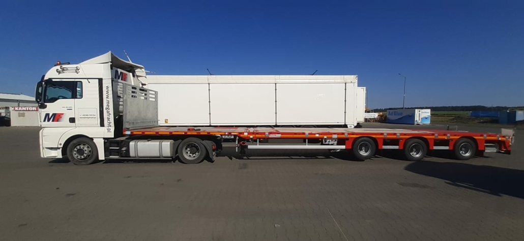 MAX Trailer Telemega 2 x rozciągana, hydrauliczny skręt osi | Wengrzyn